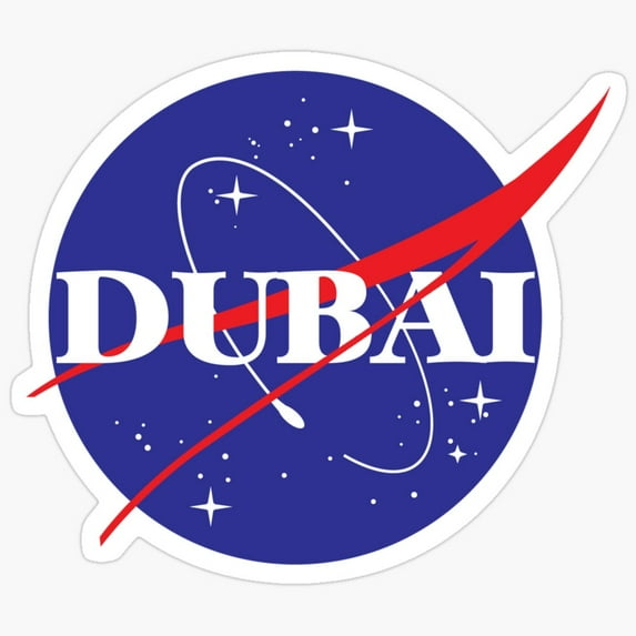 Nasa Dubai Sticker Phone Decal Water Bottle Stickers Car Decals, Laptop ...