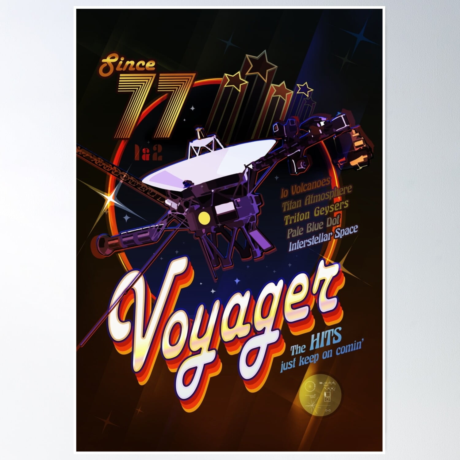 Nasa/Jpl Visions Of The Future- Voyager 40 Year Anniversary Poster Wall ...