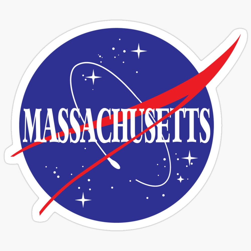Nasa Massachusetts Sticker Phone Decal Water Bottle Stickers Car Decals ...