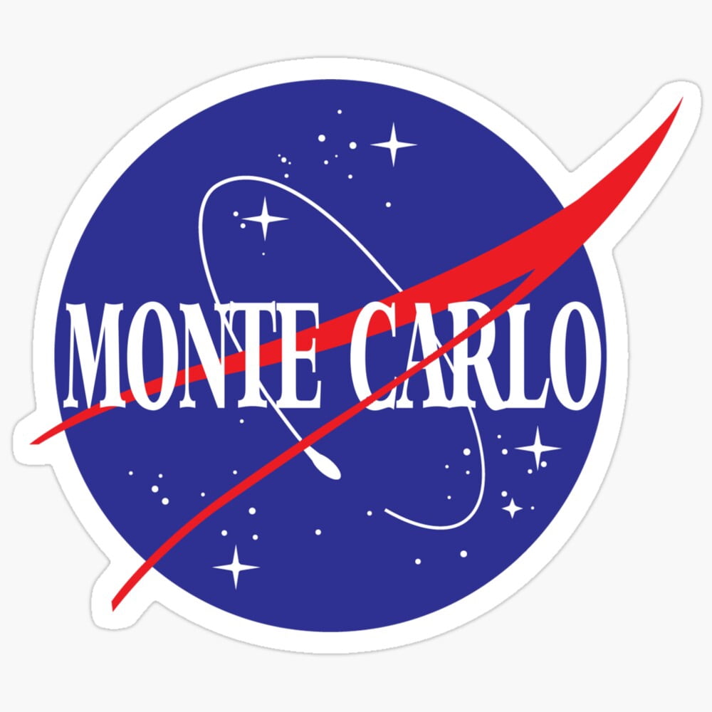 Nasa Monte Carlo Sticker Phone Decal Water Bottle Stickers Car Decals ...