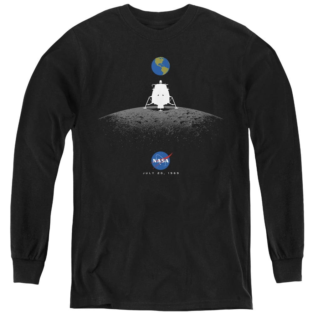 Nasa - Moon Landing Simple - Youth Long Sleeve Shirt - Large - Walmart.com