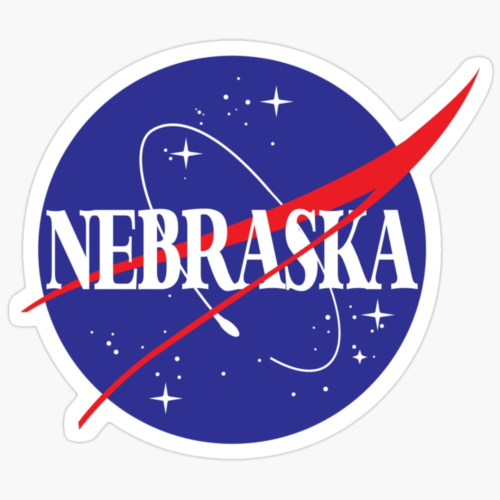 Nasa Nebraska Sticker Phone Decal Water Bottle Stickers Car Decals ...