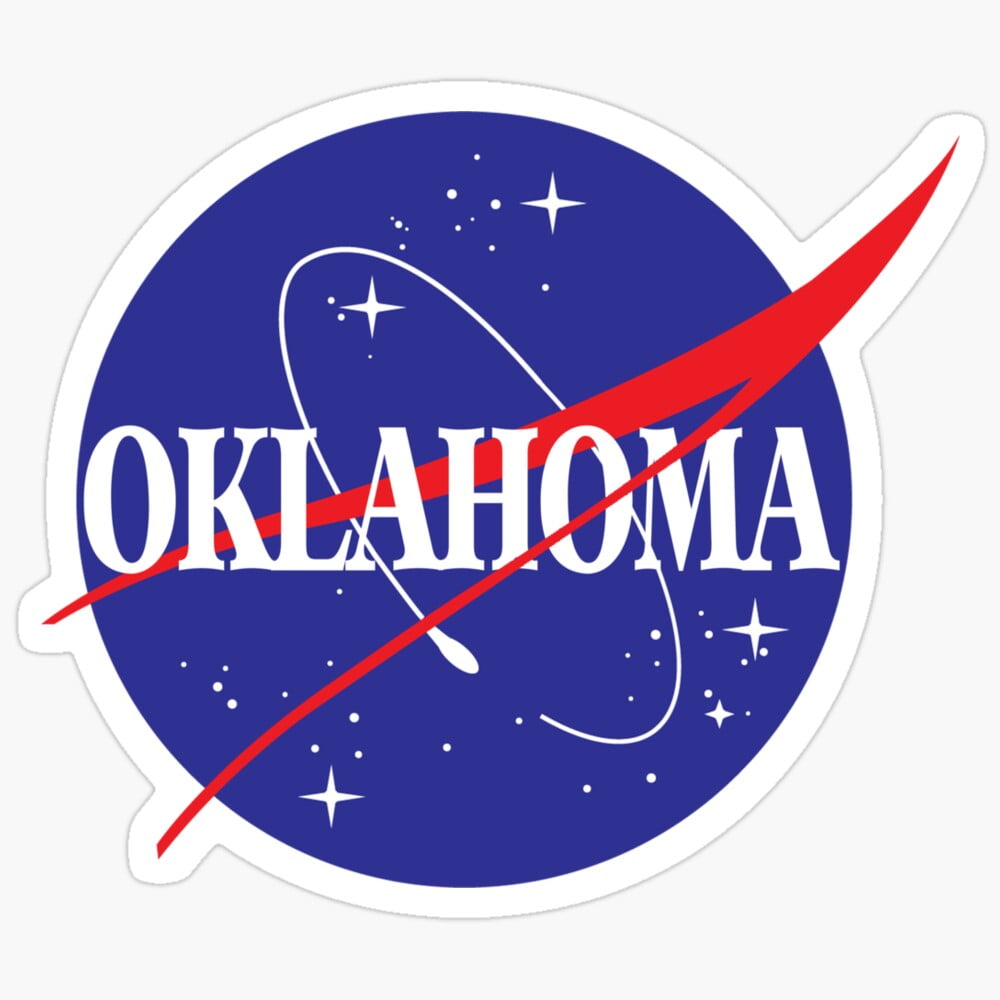 Nasa Oklahoma Sticker Phone Decal Water Bottle Stickers Car Decals ...