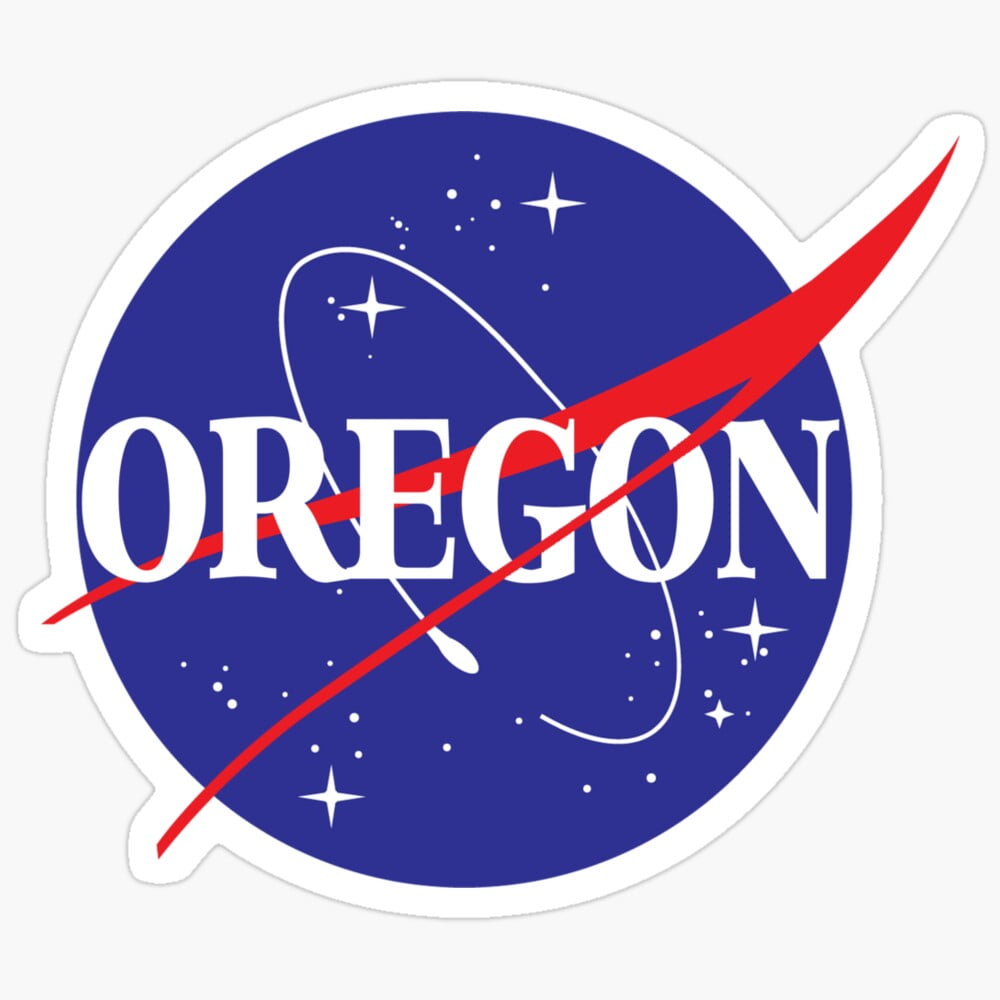 Nasa Oregon Sticker Phone Decal Water Bottle Stickers Car Decals ...