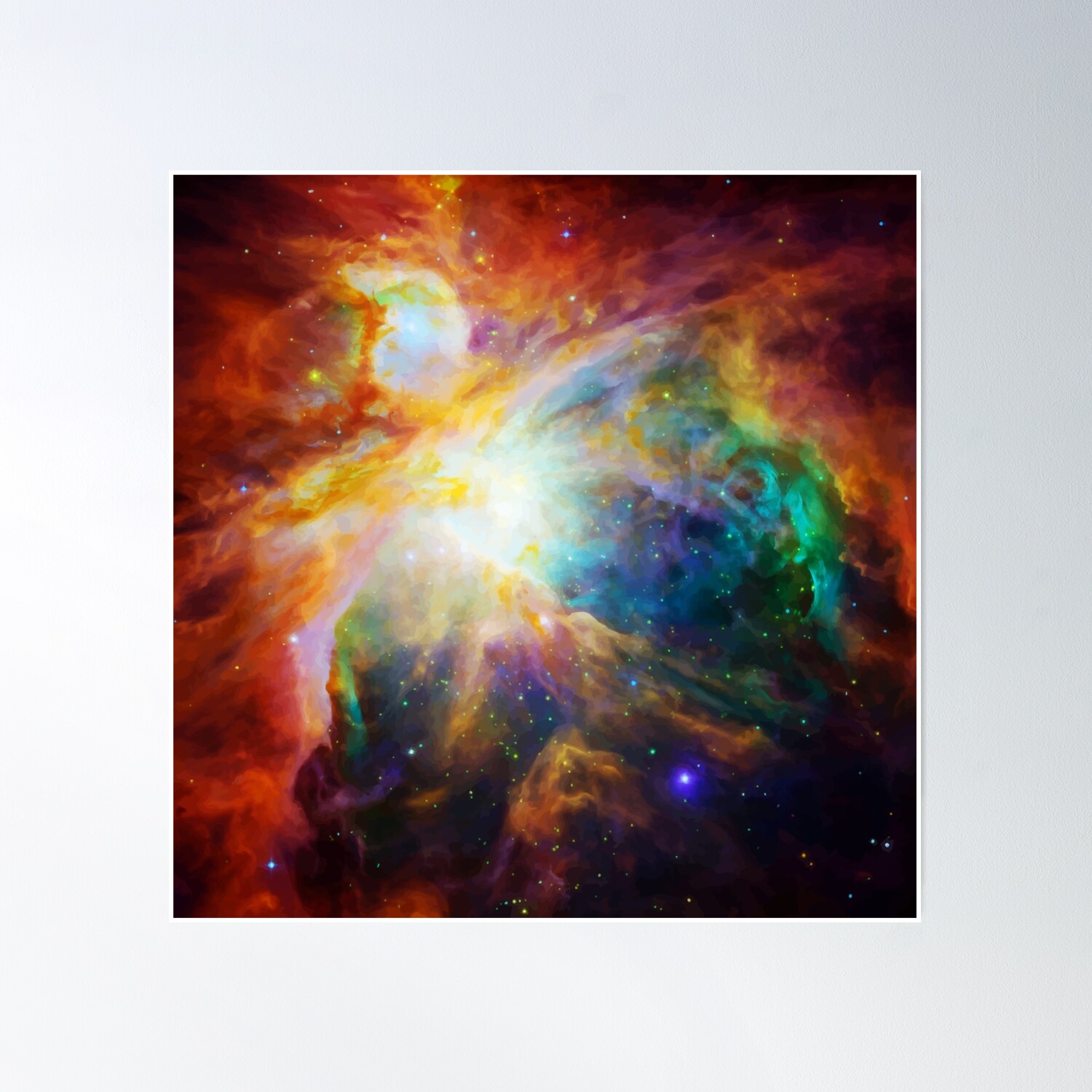 Nasa Photo Of Nebula Poster Wall Art, Modern Wall Decor, 24x24 UNFRAMED ...