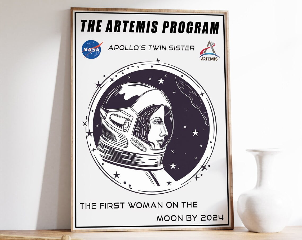 Nasa Space Poster, Artemis Female Astronaut Project, Female Equality ...