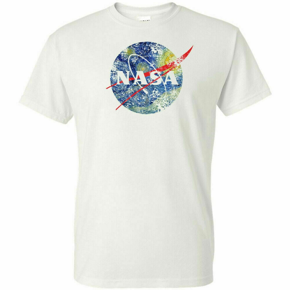 Nasa Starlight Distressed Logo T Shirt Mens Space Astronaut Vintage ...