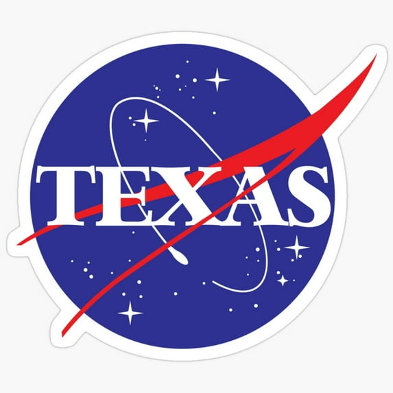Nasa Texas Sticker Phone Decal Water Bottle Stickers Car Decals, Laptop ...