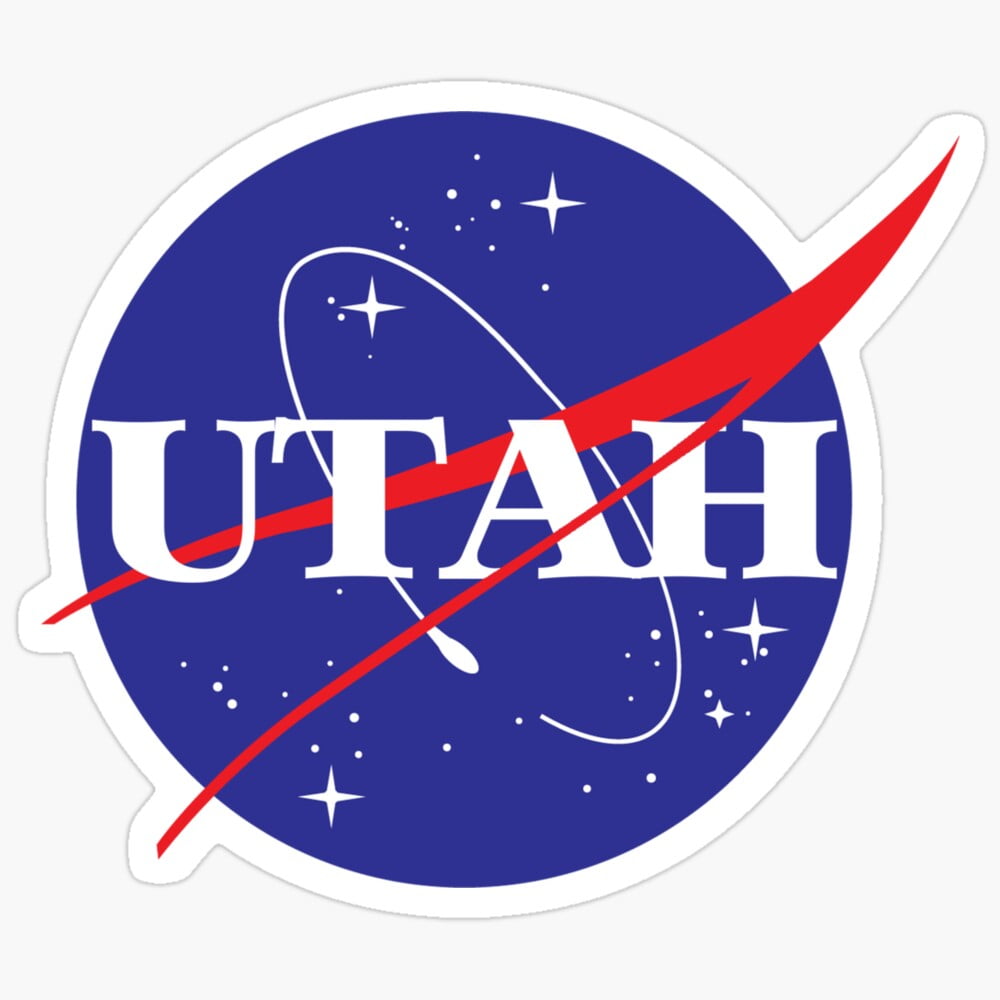 Nasa Utah Sticker Phone Decal Water Bottle Stickers Car Decals, Laptop ...