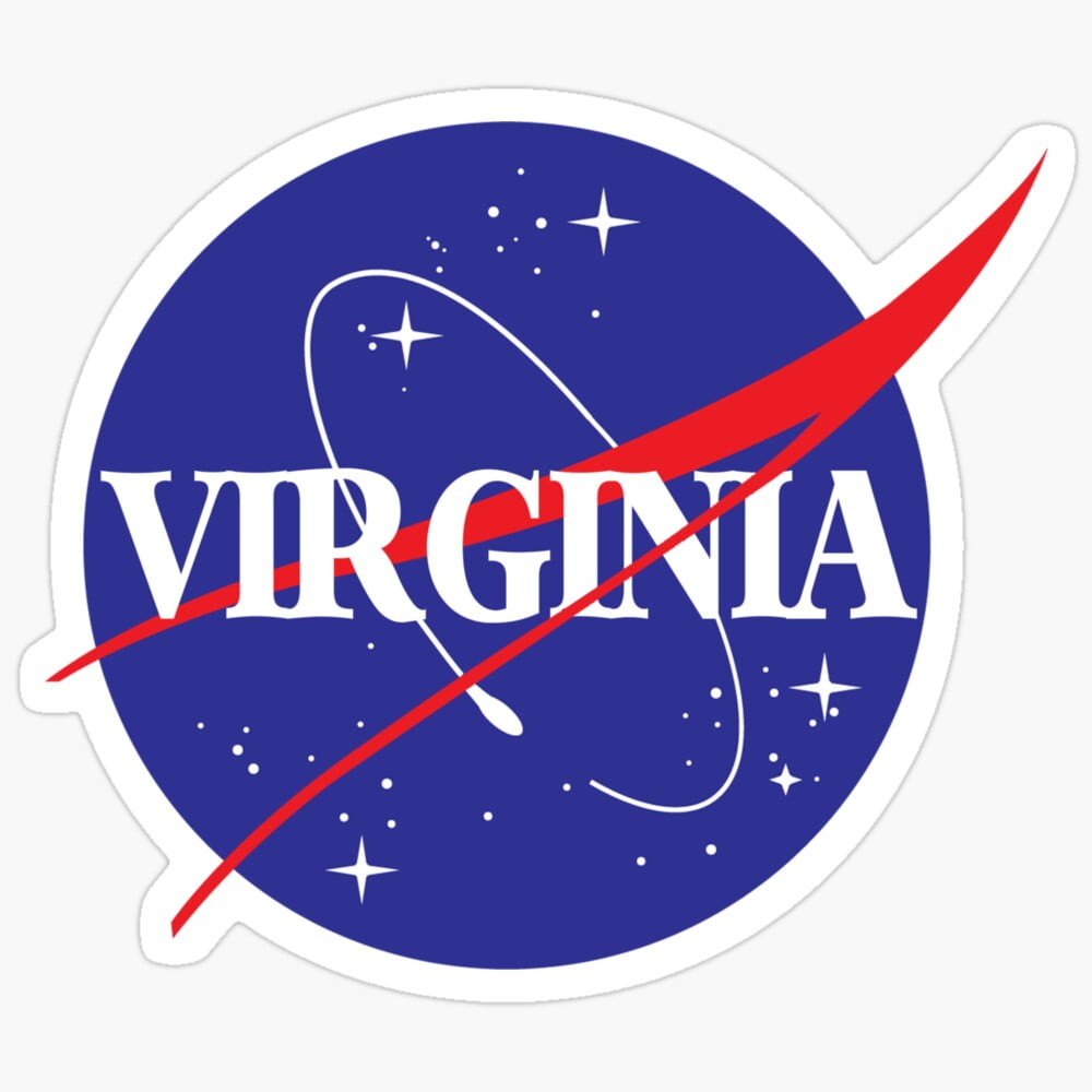 Nasa Virginia Sticker Phone Decal Water Bottle Stickers Car Decals ...