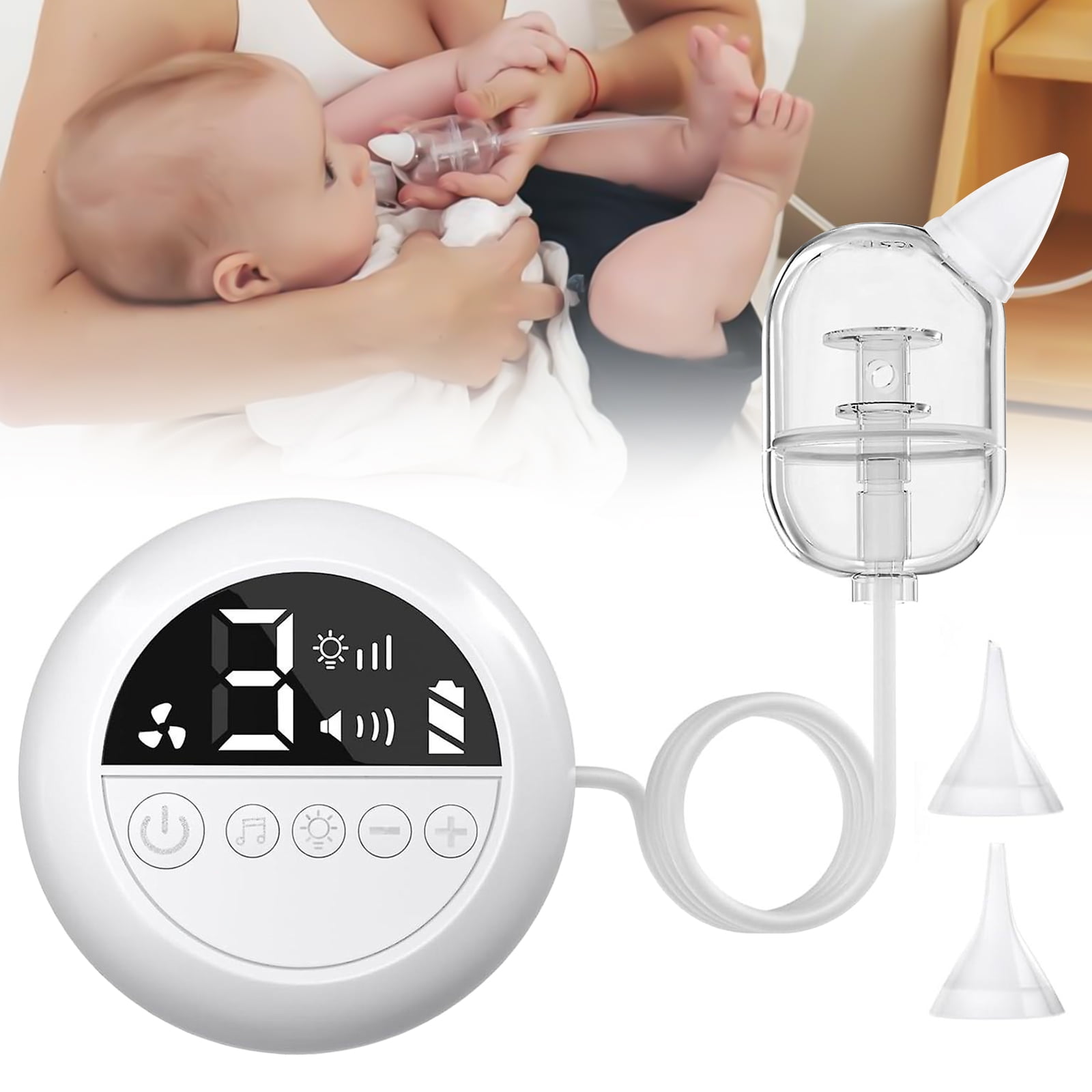 Nasal Aspirator for Baby, Electric Nose Suction for Baby , 9 Levels of ...