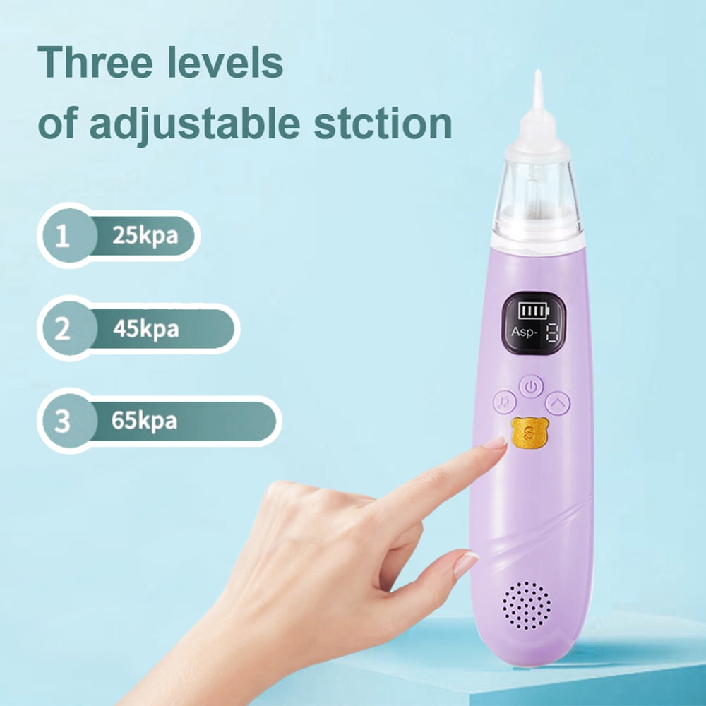 Nasal Aspirator,Handheld Baby Nose Cleaner 3 Suction Low Nose Sucker ...