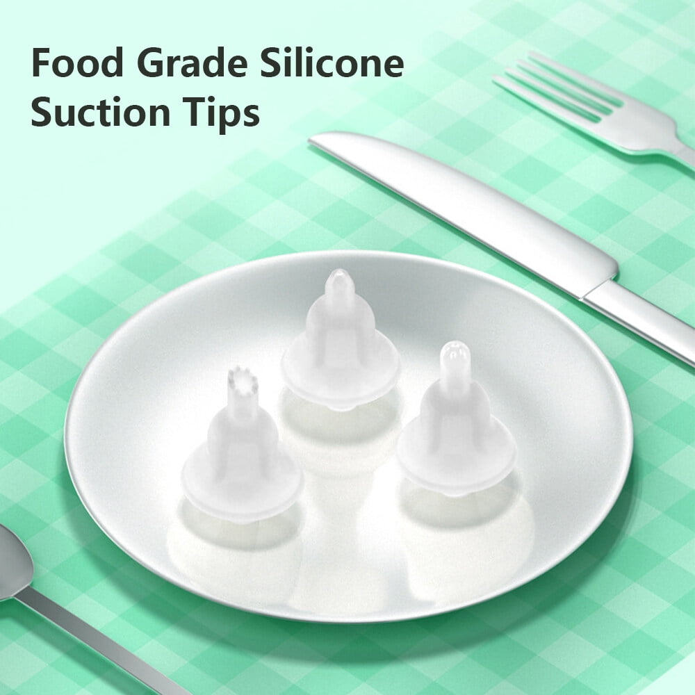 Nasal Aspirator,Suction Baby Cleaner 3 Silicone Suction Battery With ...