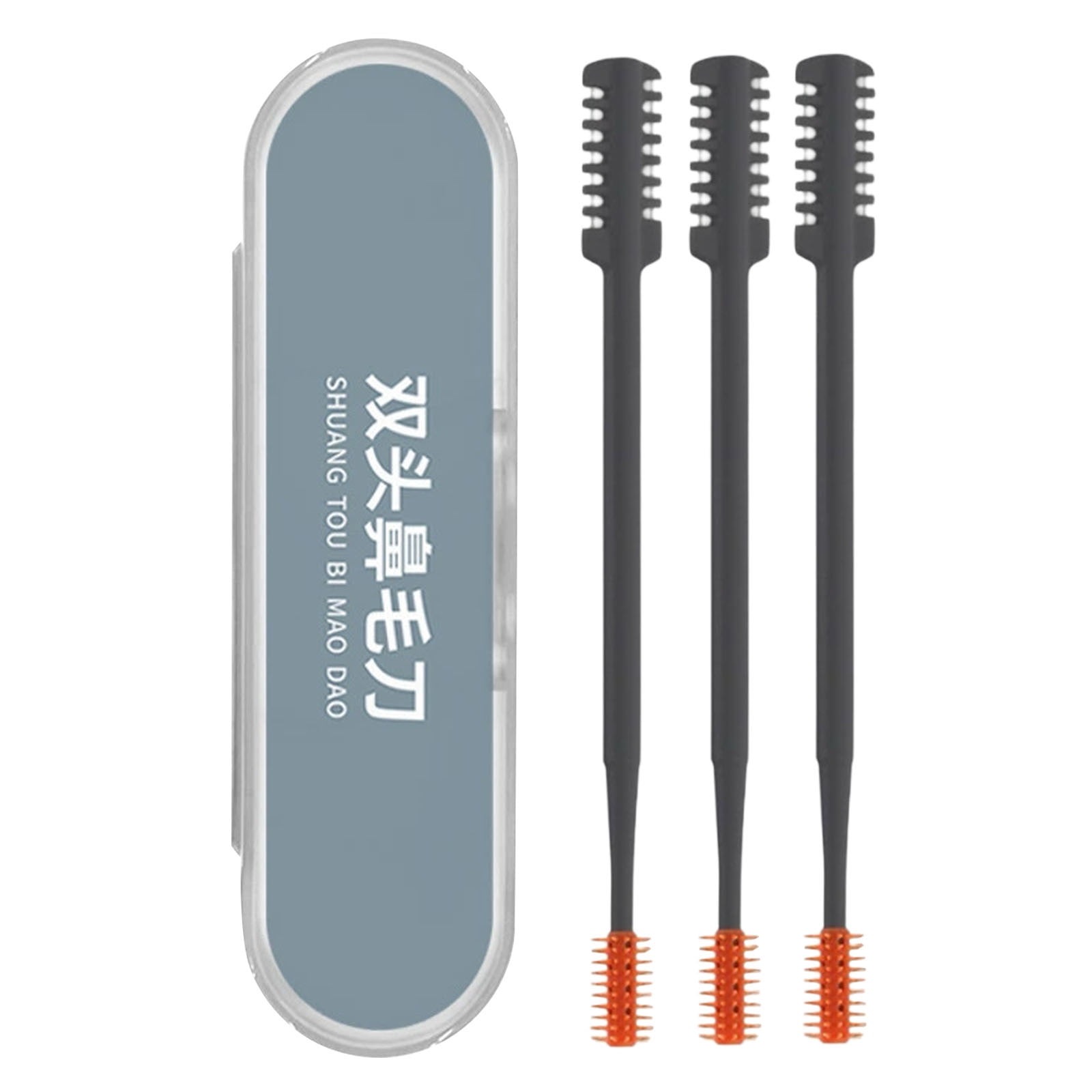 Nasal Hair Cutter 2-in-1 with Ear Pick, Manual Nose Hair Trimmer for ...