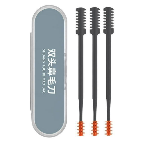 Nasal Hair Cutter 2-in-1 with Ear Pick, Manual Nose Hair Trimmer for ...