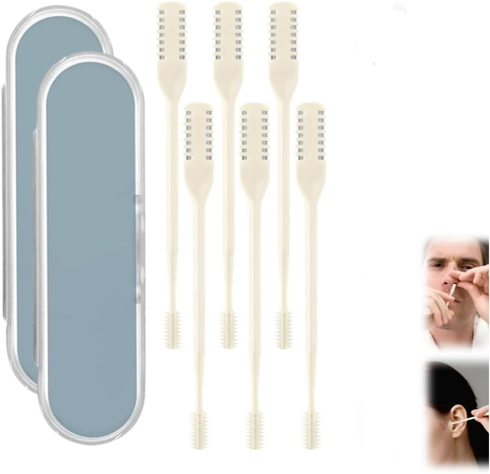Nasal Hair Cutter, 2025 Upgrade 360° Rotating Nose Hair Trimmer with ...
