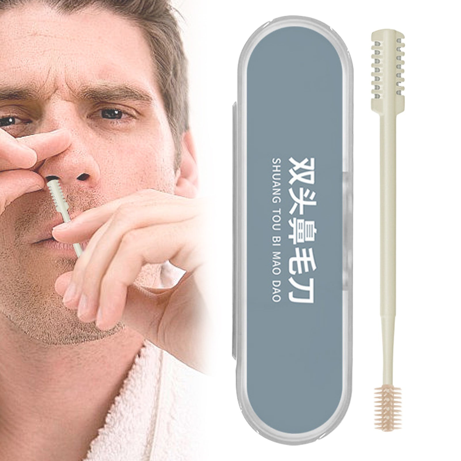 Nasal Hair Cutter,2026 New Double Sided Nose Hair Knife,Nostril Hair ...