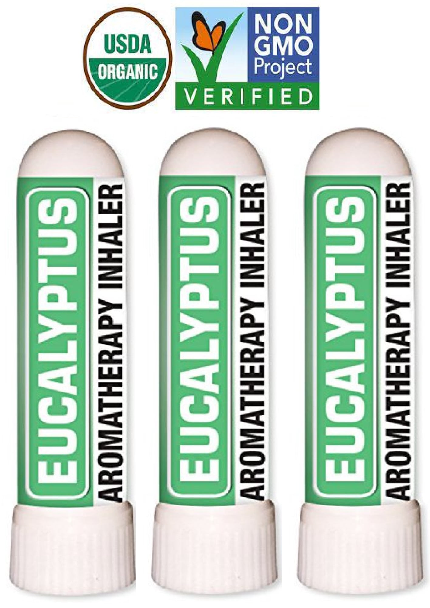 Nasal Inhaler Aromatherapy Eucalyptus - USDA Certified Organic - 100% ...