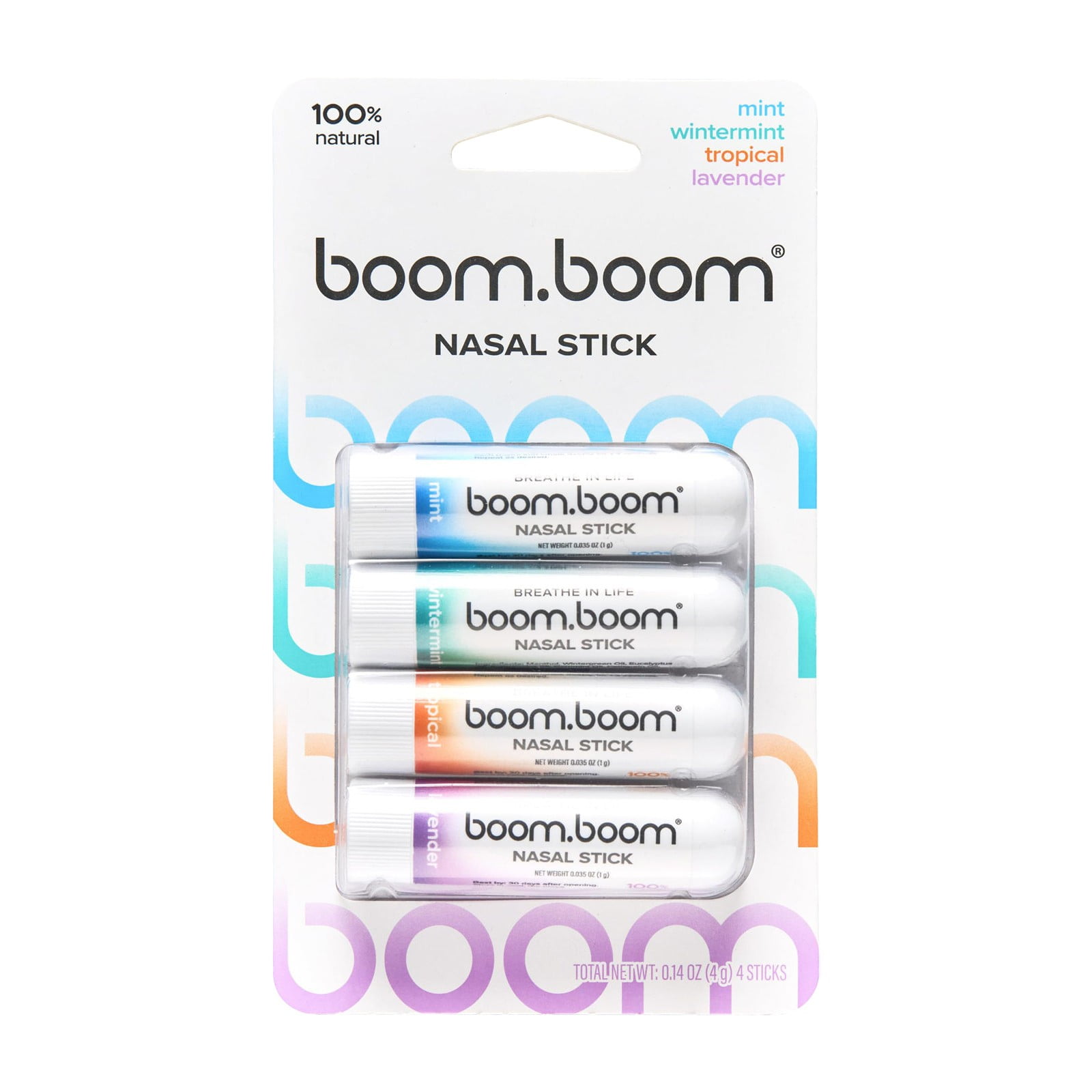 Nasal Inhaler Stick (4-Pack), Menthol Essential Oil Vapor Stick with ...