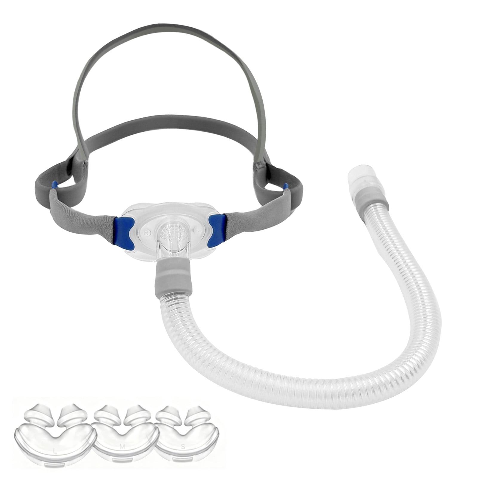 Nasal Pillow Mask with 360 Rotating Elbow, Multi-Vent Design for CPAP ...