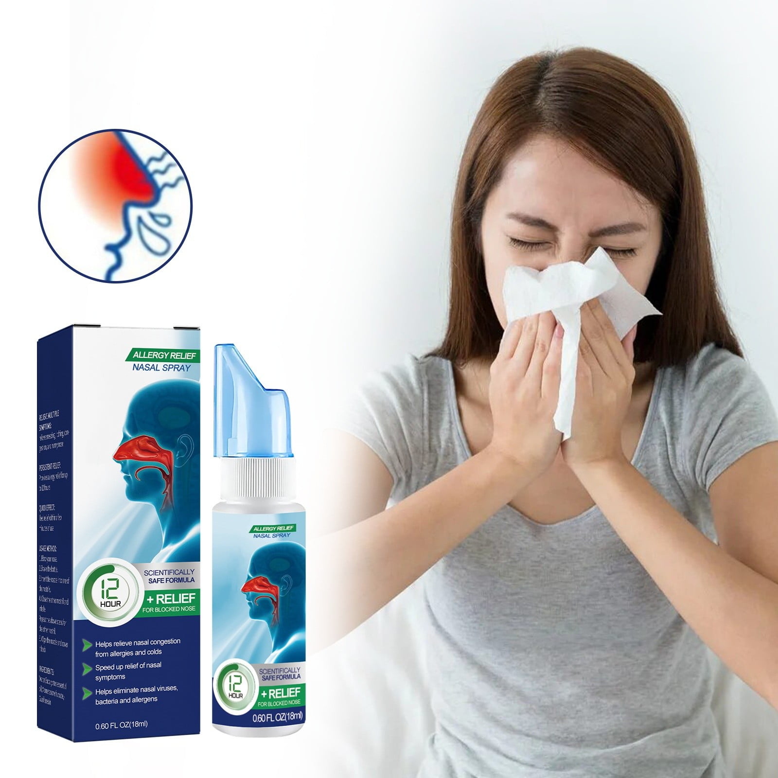 Nasal Spray Nasal Cleaning Nasal Congestion And Nasal Discomfort Spray ...