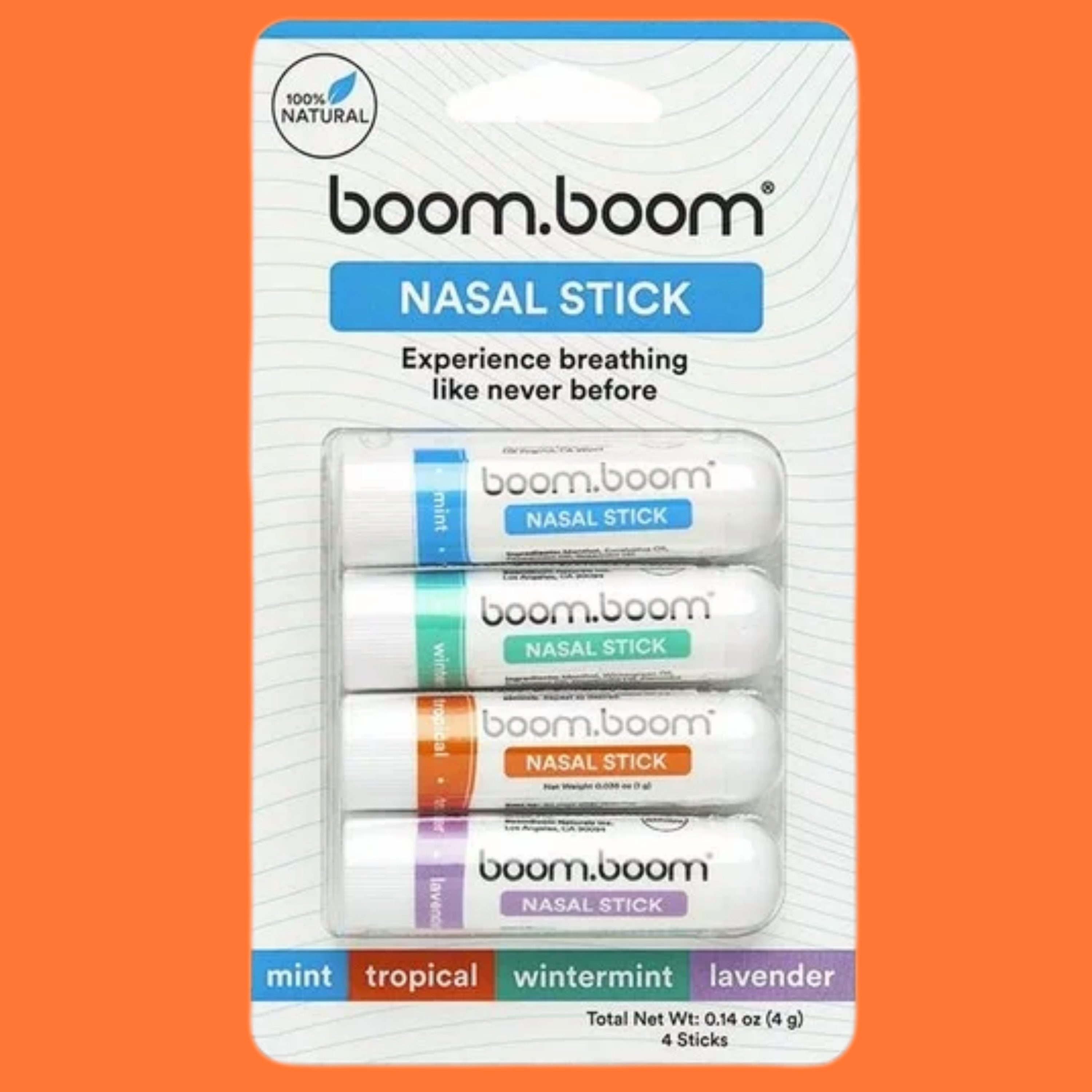 Nasal Stick (4 Pack) Enhances Breathing Portable, Pure and Natural ...