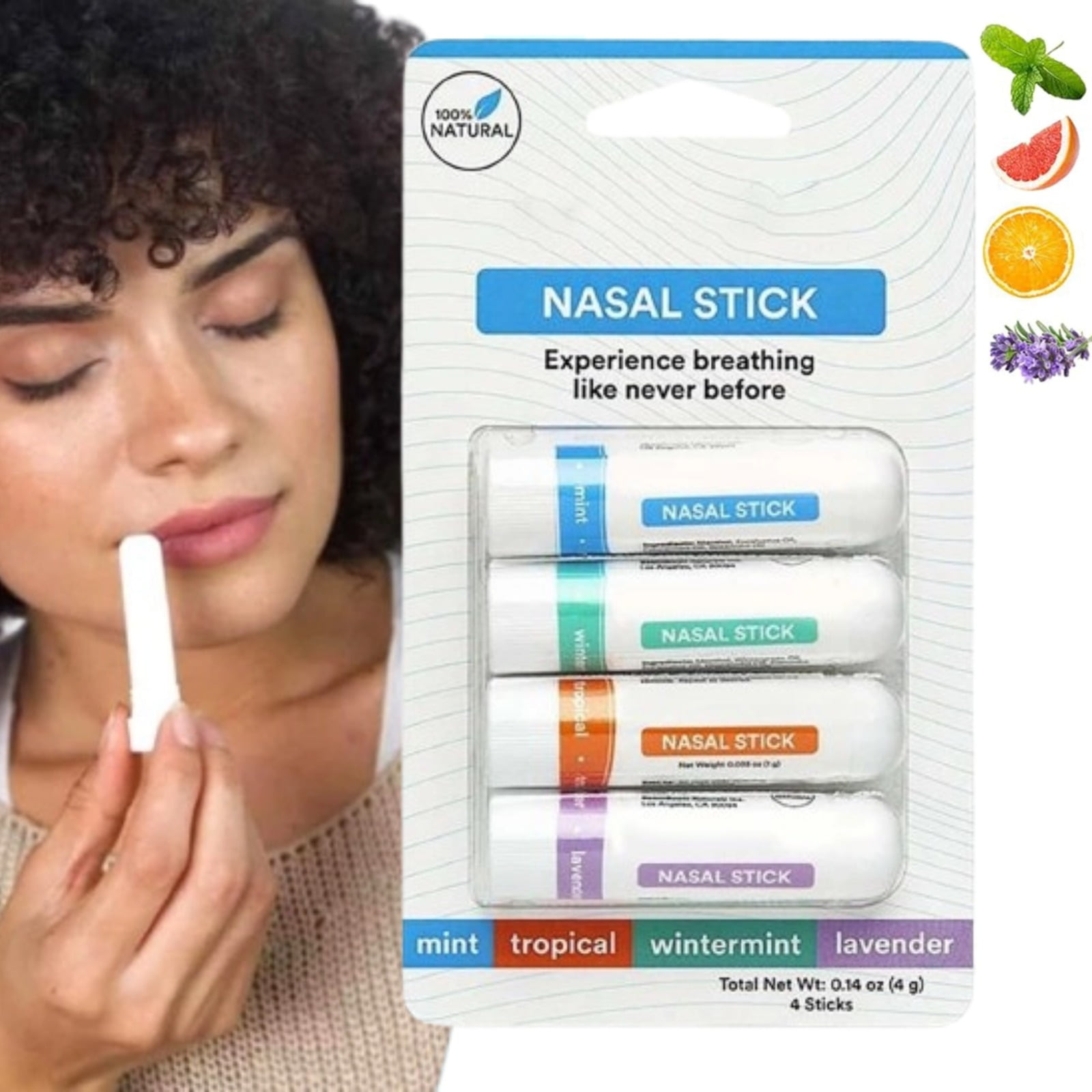 Nasal Stick, All-Natural Nasal Inhaler Stick, Vapor Inhaler Nasal Stick ...