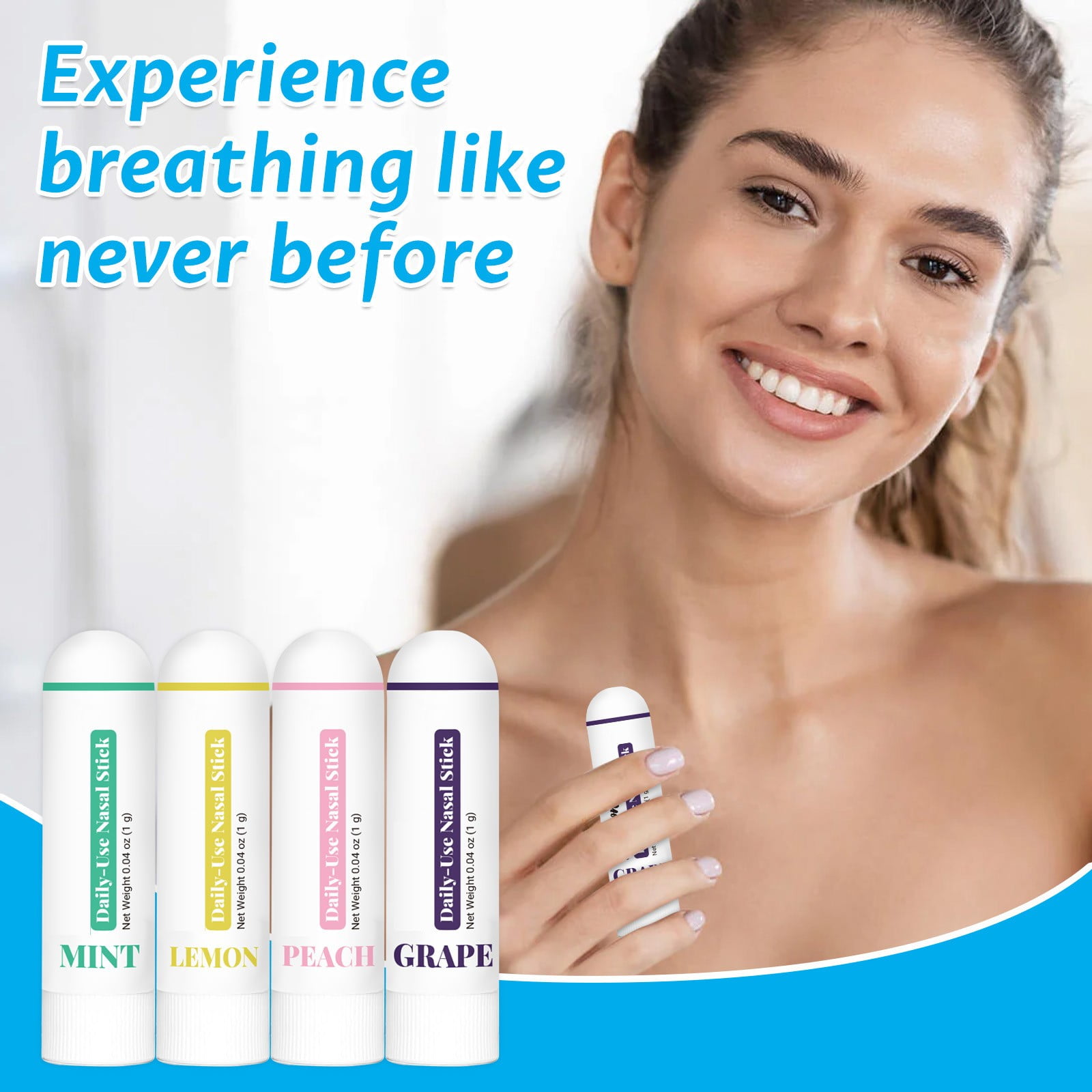 Nasal Stick, Portable Nasal Inhaler, Aromatherapy Inhaler, 4 Pack ...
