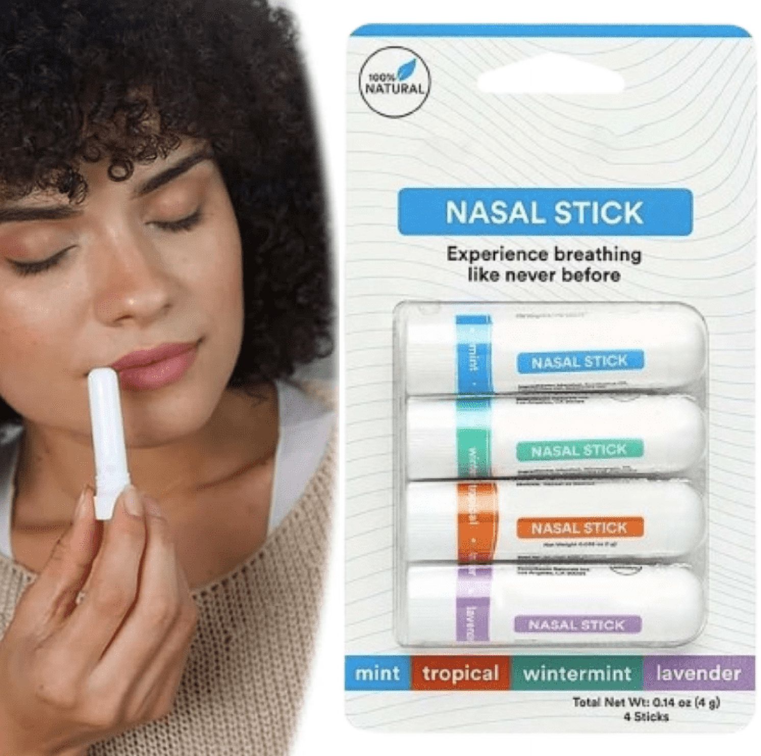 Nasal Stick,Portable Nasal Inhaler,Nasal Inhaler Stick,Pure and Natural ...