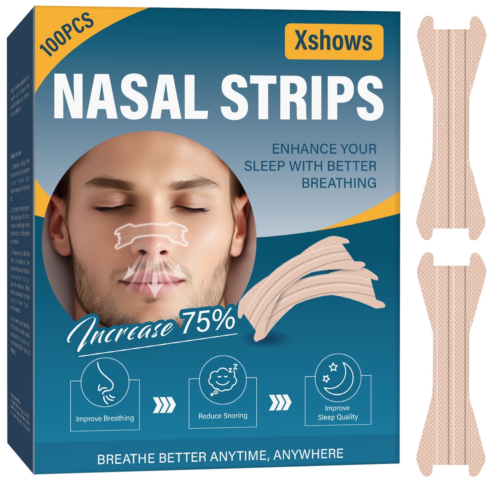 Nasal Strips for Snoring，Nasal Strips，Increase Oxygen Intake, Reduce ...