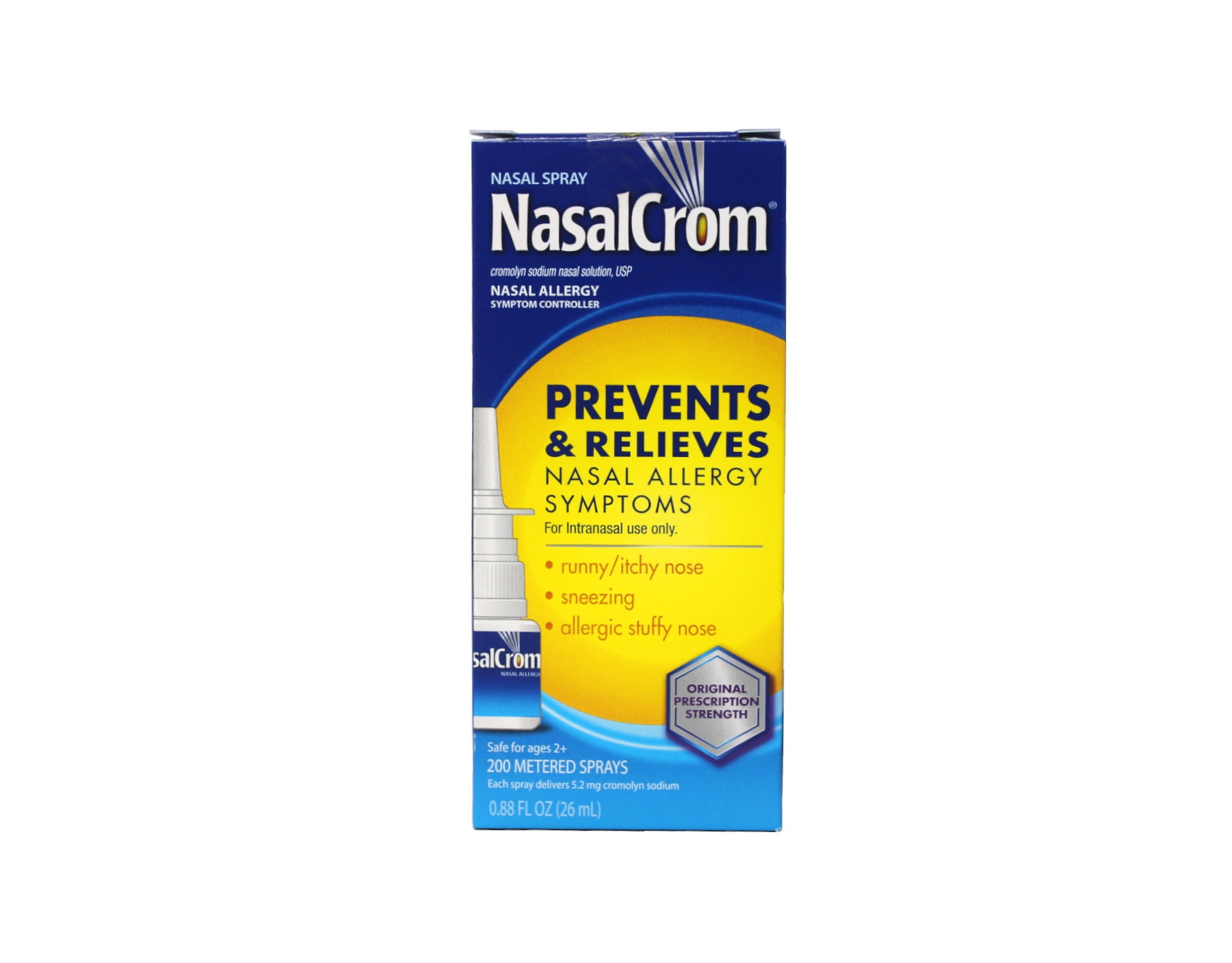 NasalCrom Nasal Spray, Allergy Symptom Prevention and Relief, 200 ...