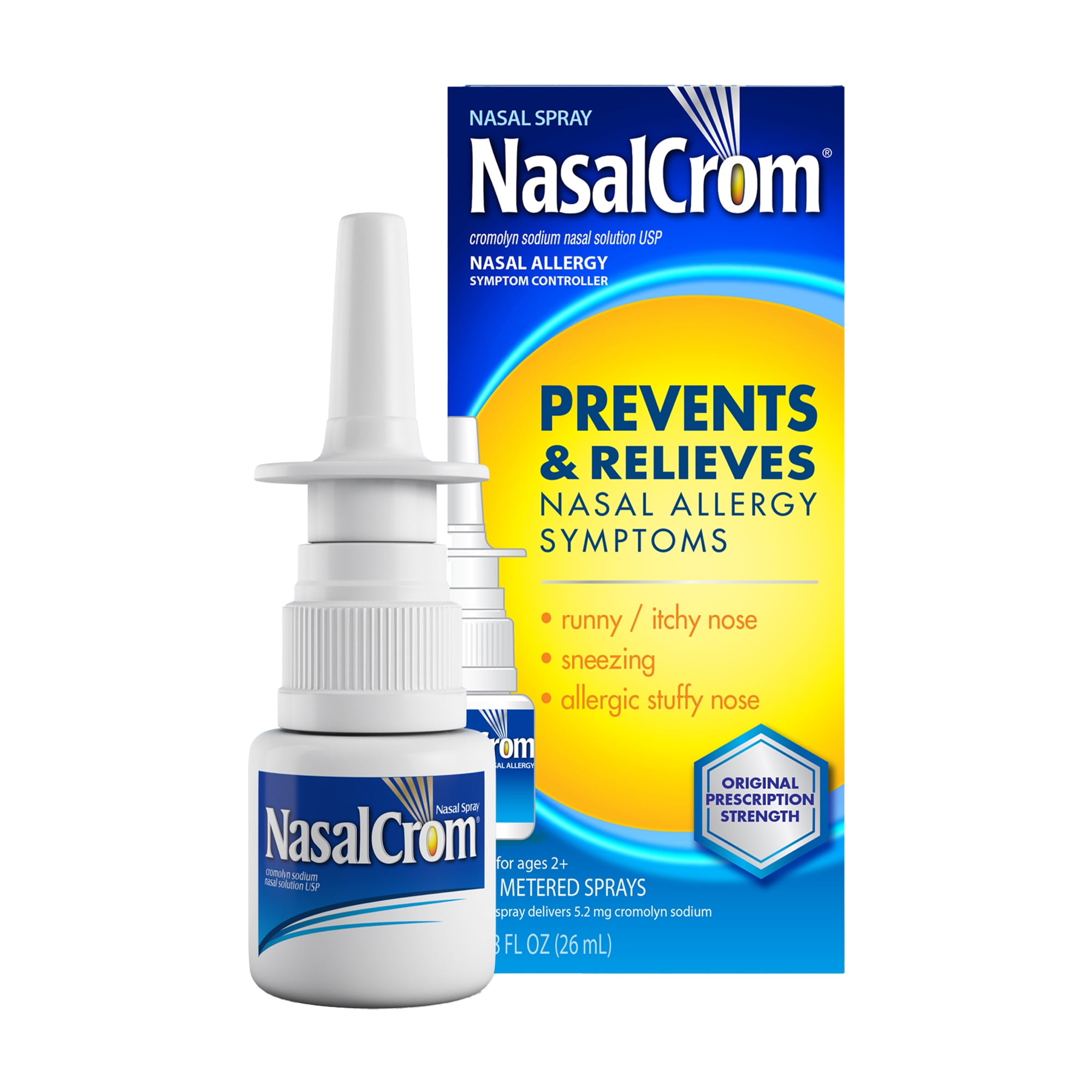NasalCrom Symptom Controller Prevents & Relieves Allergies 0.88 oz, 2 ...