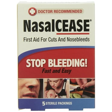 BleedStop Nosebleed Strips 3 Count - First Aid Nosebleed Stopper for ...