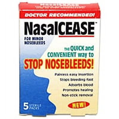 NasalCEASE Stop Bleeding, 5 Sterile Packings, Calcium Alginate ...