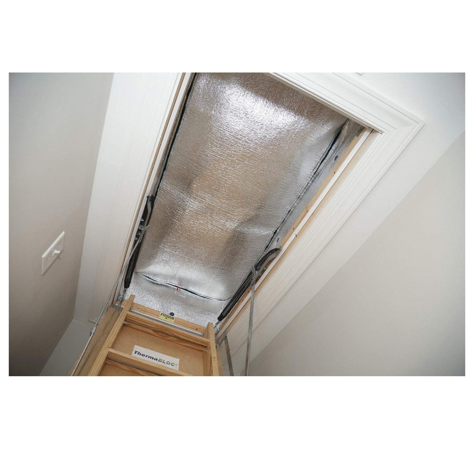 Nasatech Reflective Foam Pull Down Stair Ladder Attic Access Cover (25 ...