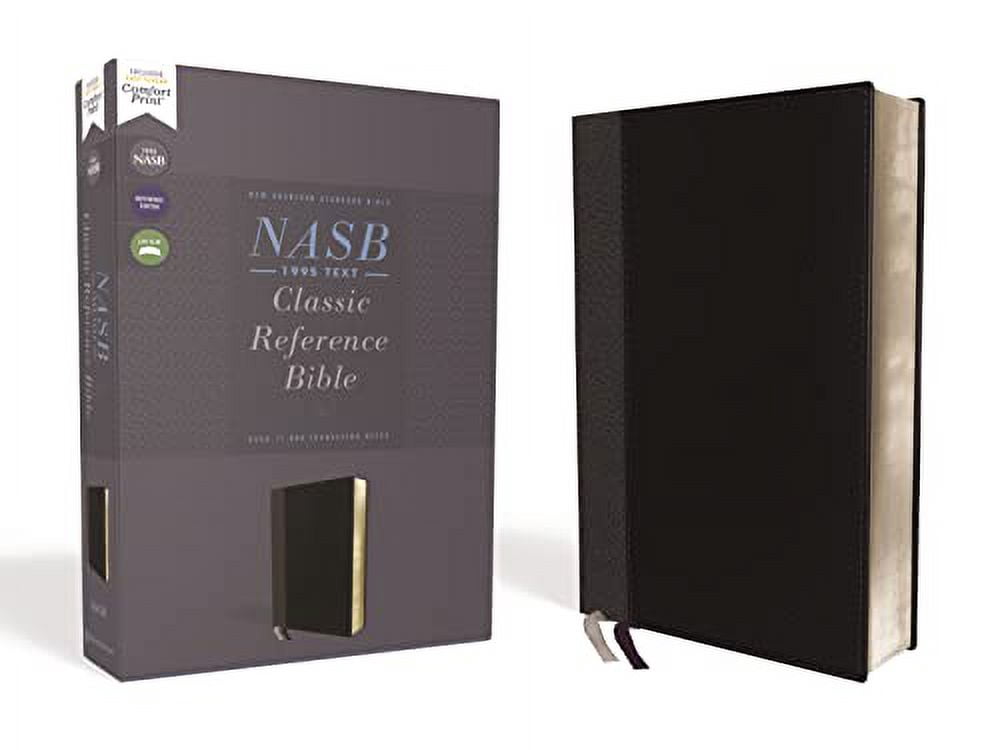 Pre-Owned Nasb, Classic Reference Bible, Leathersoft, Black, Red Letter ...