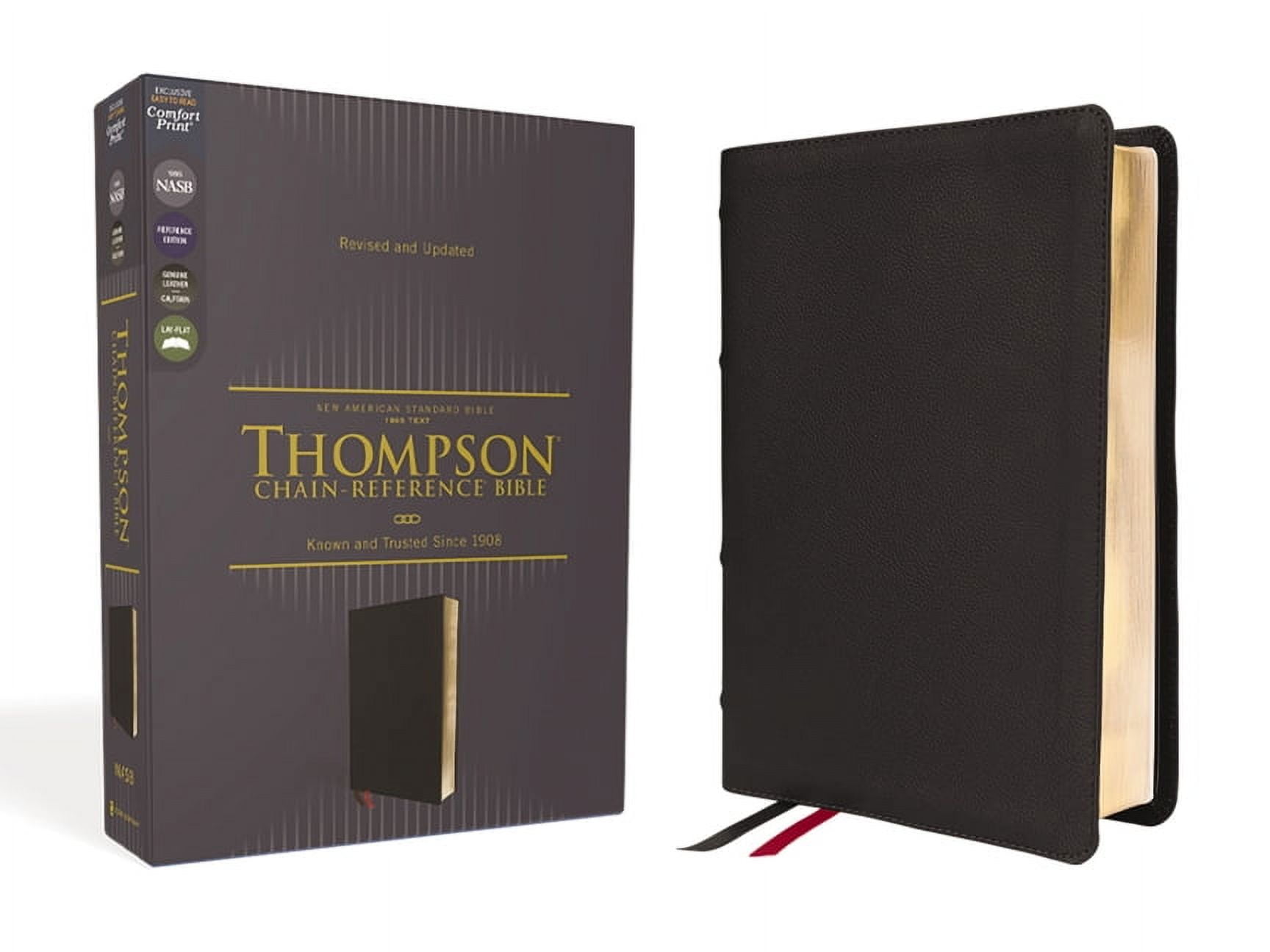 Nasb, Thompson Chain-Reference Bible, Genuine Leather, Calfskin, Black ...