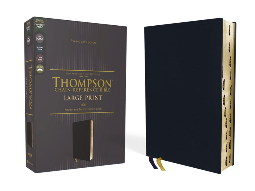 Nasb, Thompson Chain-Reference Bible, Large Print, Leathersoft, Navy ...