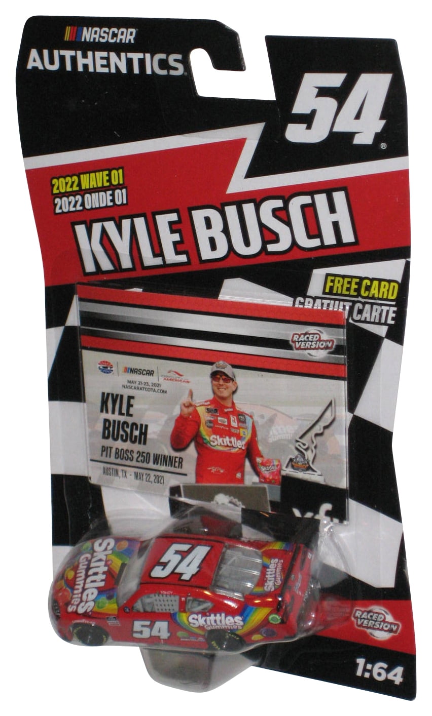 Nascar Authentics Kyle Busch 1:64 Toy Car - White - Walmart.com