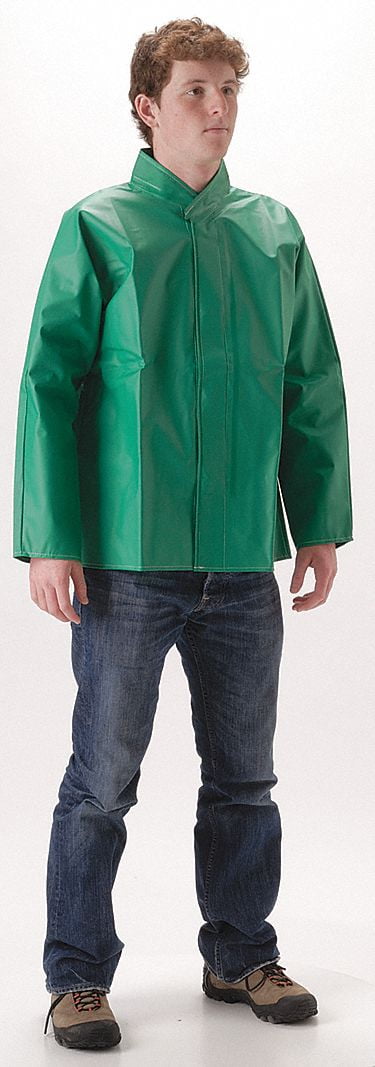 Nasco Chemical Splash Jacket,Unisex,Green,L 52JGL - Walmart.com
