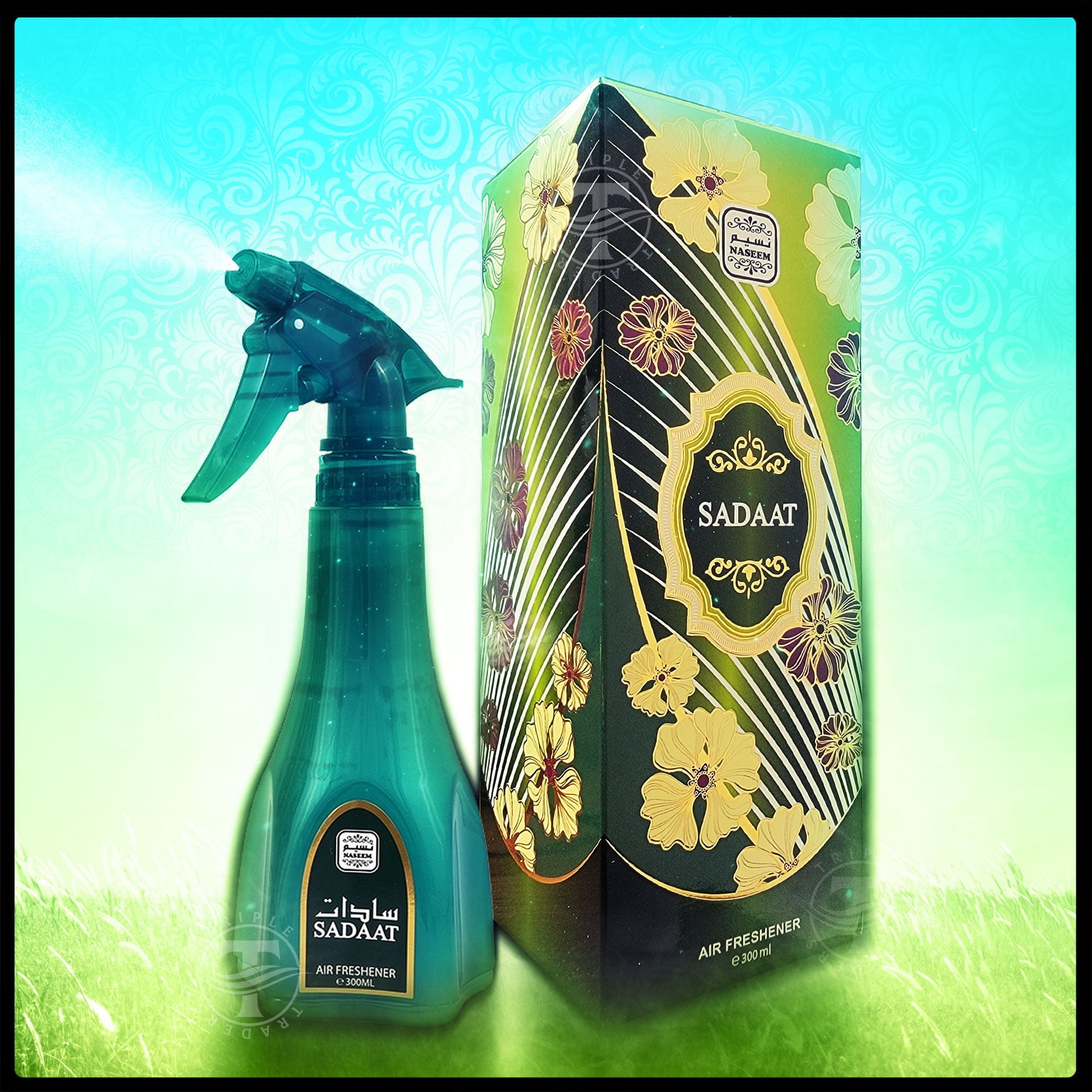 Naseem Sadaat Air Freshener Room Spray 300ml Water Base - Walmart.com