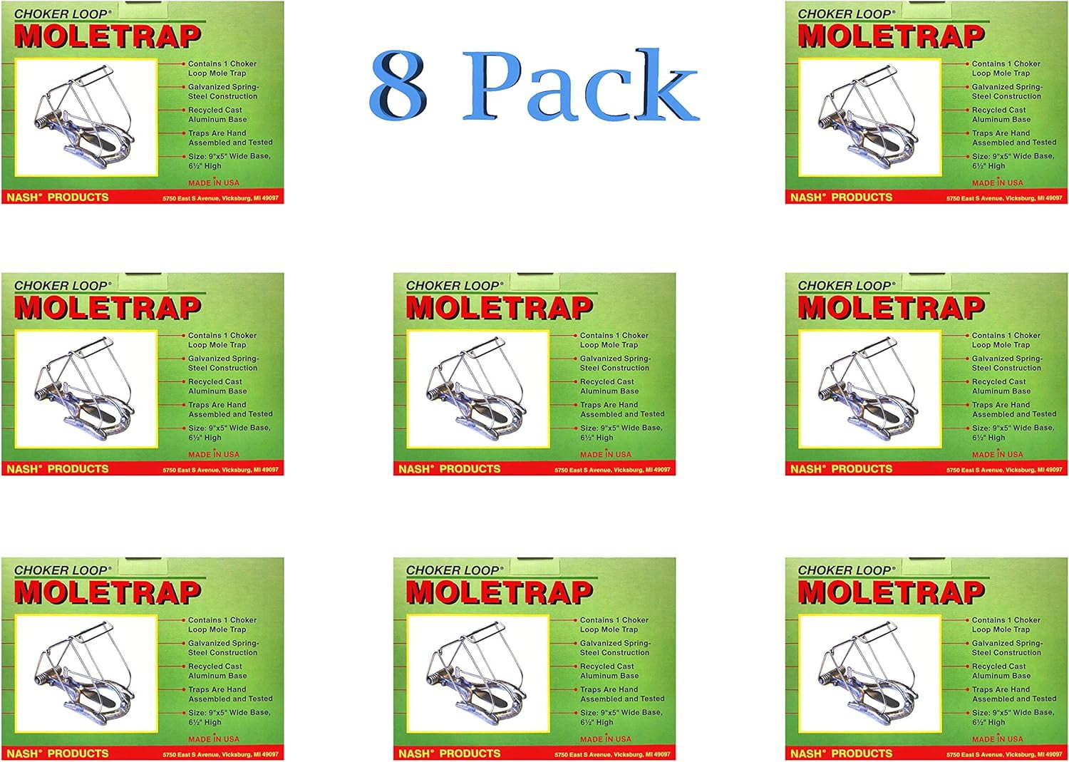 Nash Choker Loop Mole Trap (8) - Walmart.com