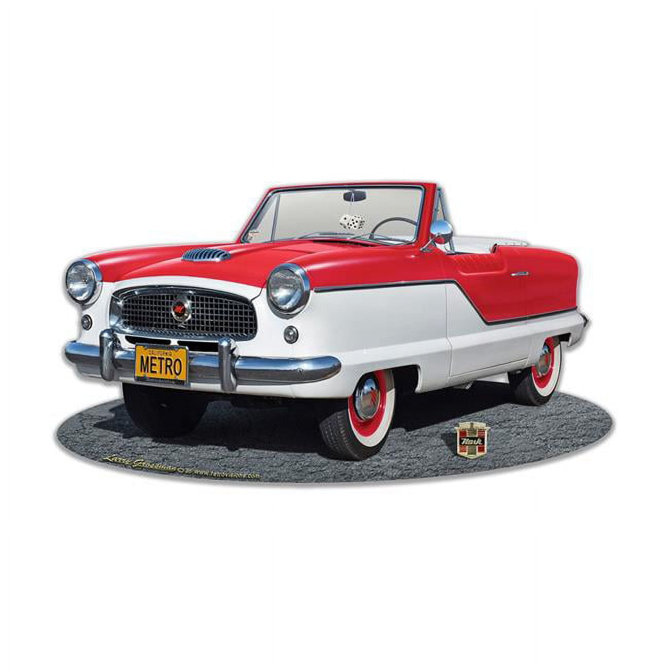 Nash Metro Red Cut-Out Sign - 18 x 10 in. - Walmart.com