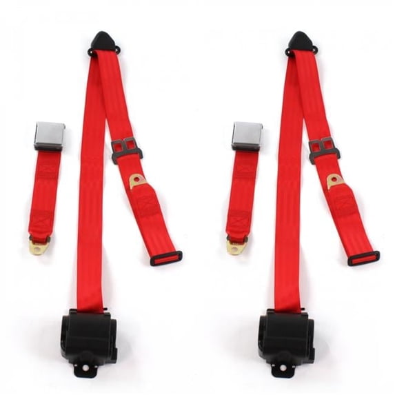Nash Rambler 1950-1954 Airplane 3 Point Red Retractable Bucket Seat ...