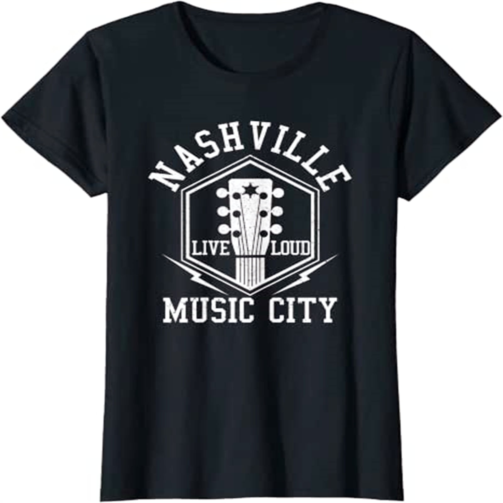 Nashville Country Music Shirt Women Letter Print Pattern T-Shirts Band ...