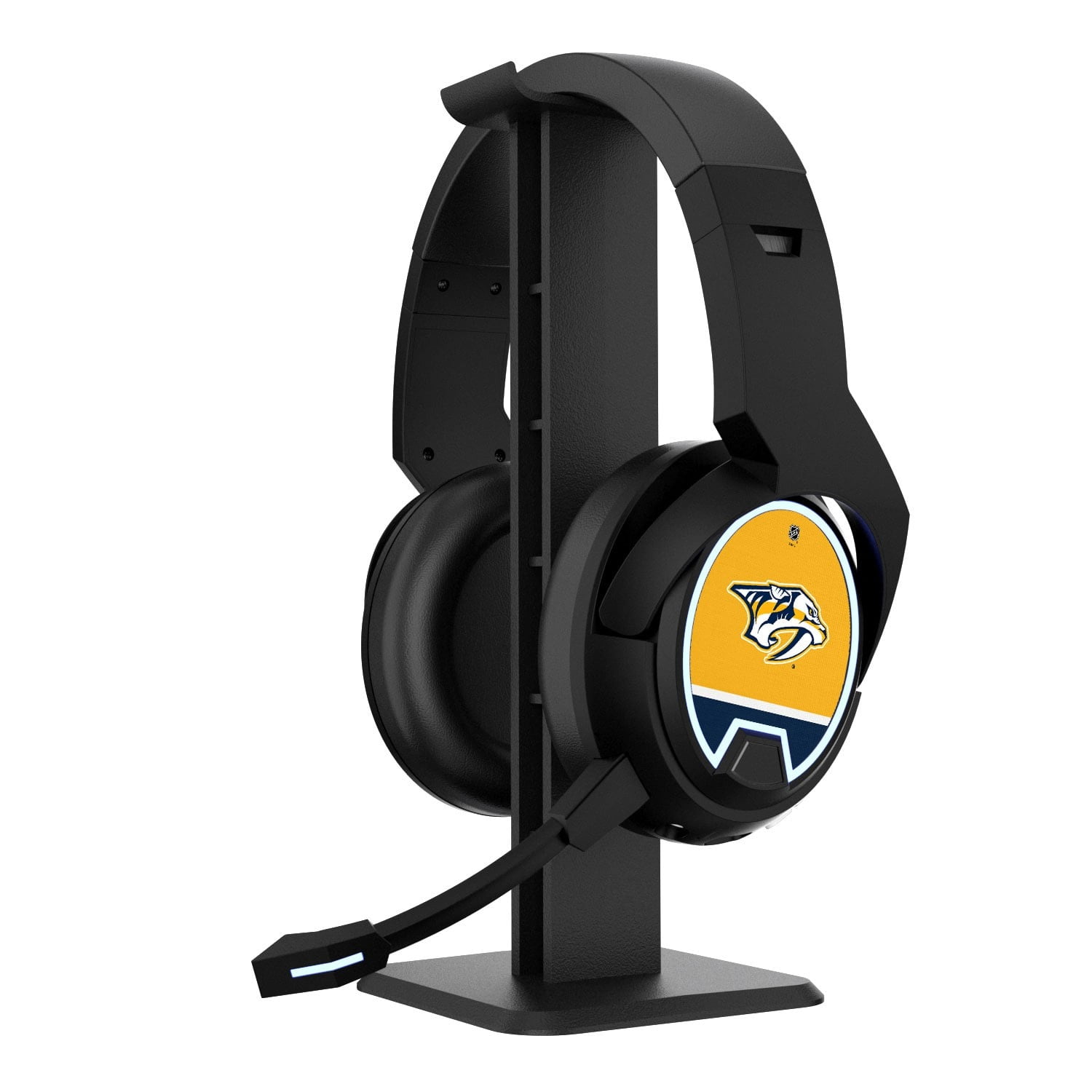 Nashville Predators Logo Wireless Bluetooth Gaming Headphones & Stand ...