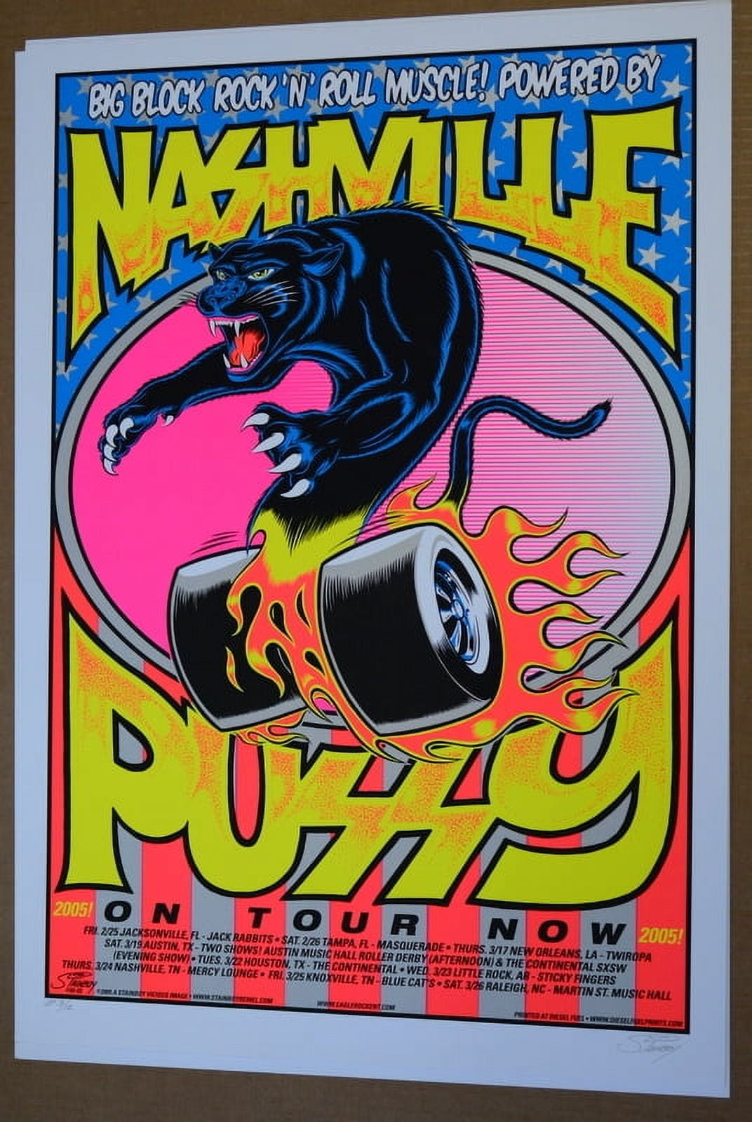 Nashville Pussy - 2005 Tour - Houston - Artist Proof #512 - Stainboy ...