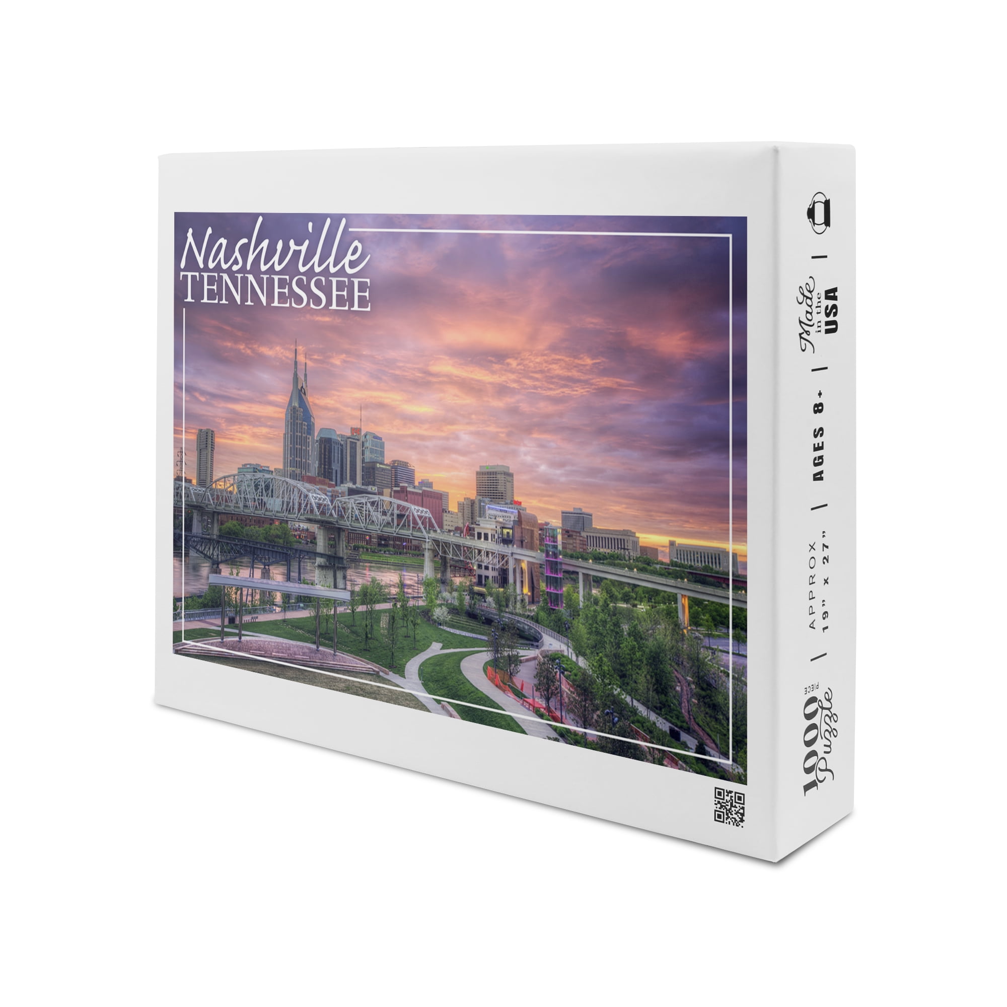 Nashville, Tennessee, Dawn (1000 Piece Puzzle, Size 19x27, Challenging ...