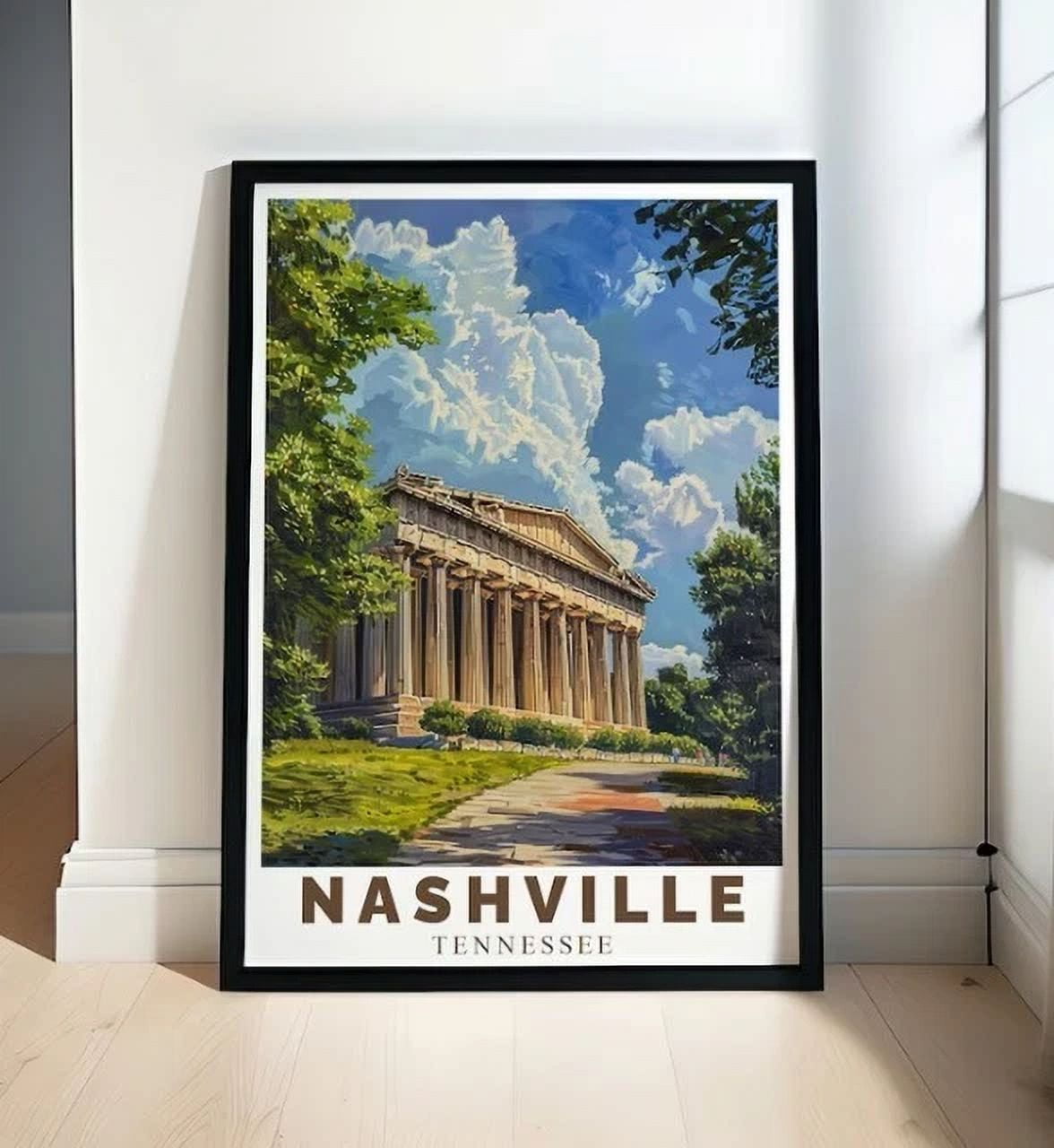 Nashville Travel Poster - Parthenon Travel Posters NO FRAMED POSTER ...