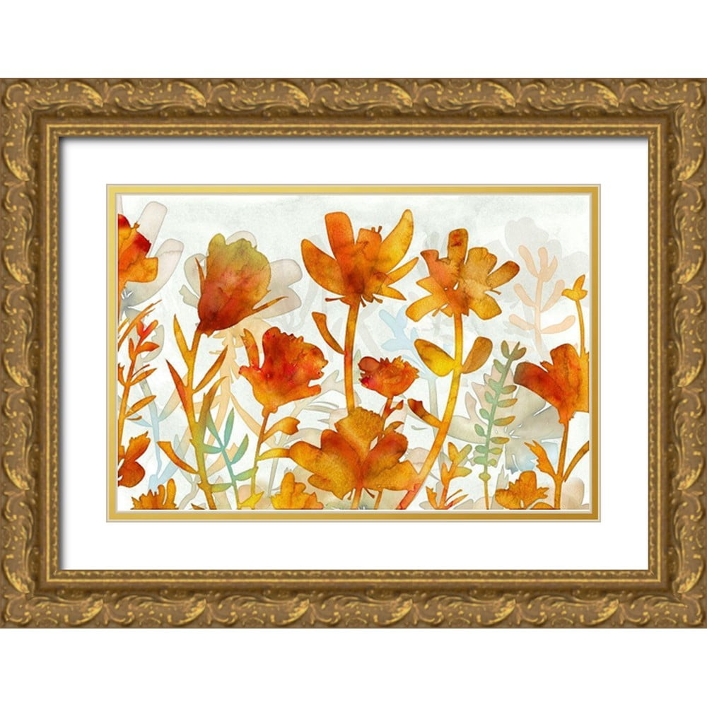 Naskrent, Delores 14x11 Gold Ornate Wood Framed with Double Matting ...